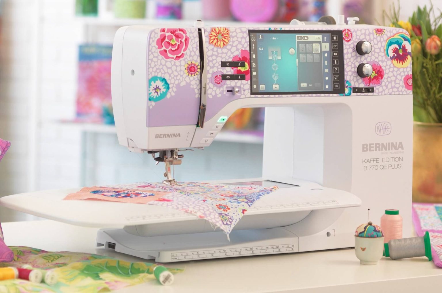 Bernina 770 QE Plus Kaffe Sewing Machine Floor Model - The Sewing ...