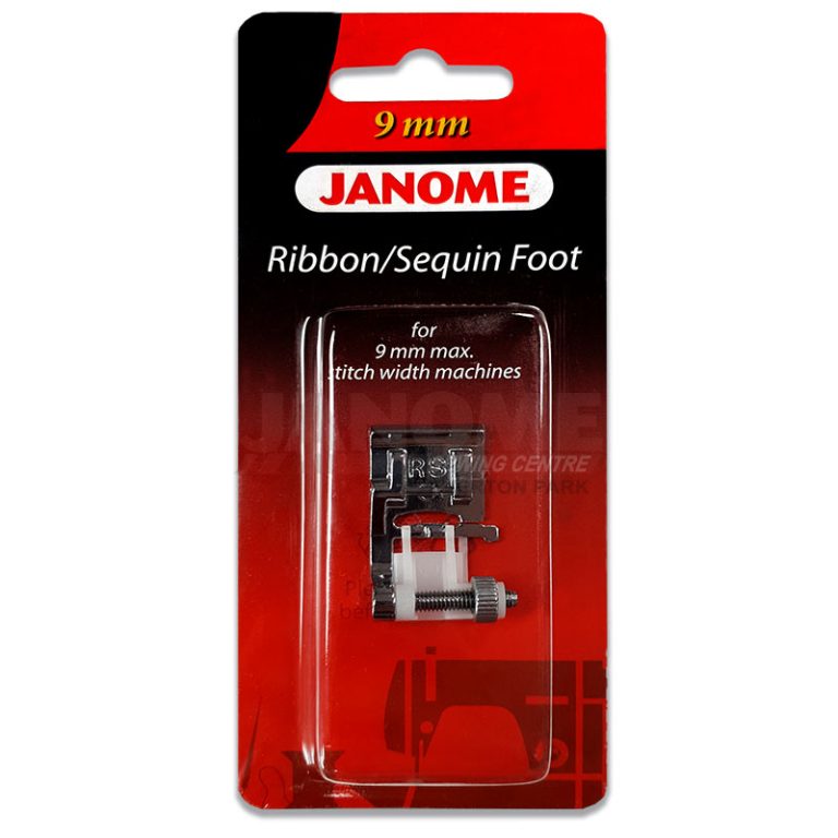 Janome Ribbon / Sequin Foot “RS”, 9mm - The Sewing Machine Shop