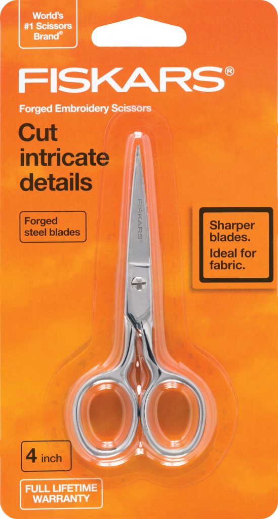 Fiskars 4″ Forged Embroidery Scissors - The Sewing Machine Shop